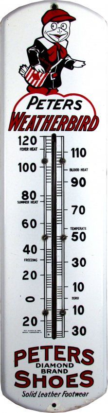 Peter Shoes Porcelain Thermometer