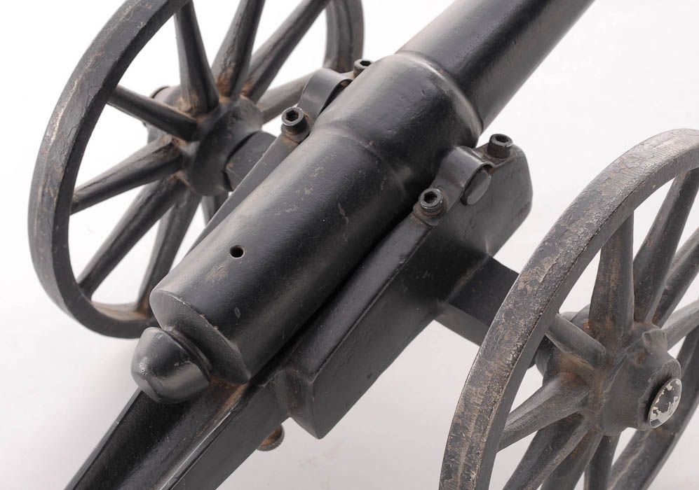 Large Black All-Steel 1/4 Scale Cannon