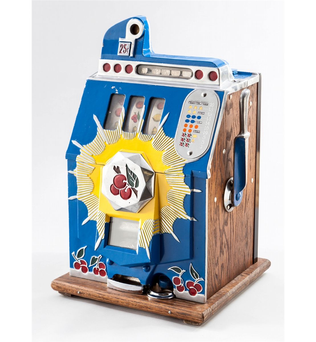 Rare Pre-War Mills Cherry Burst Slot Machine