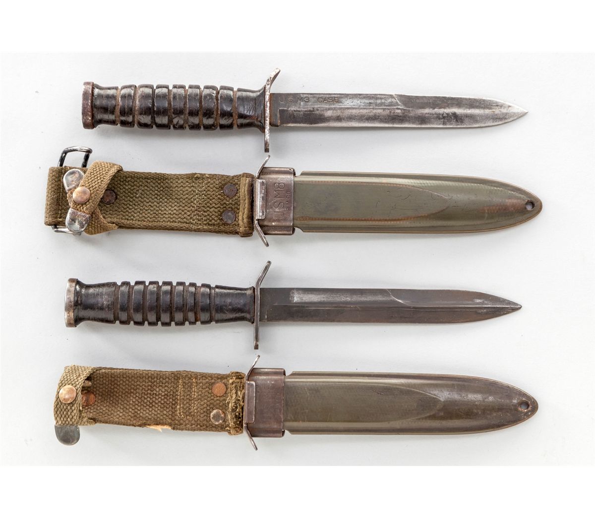 Lot of 2 U.S. M3 Trench Knives