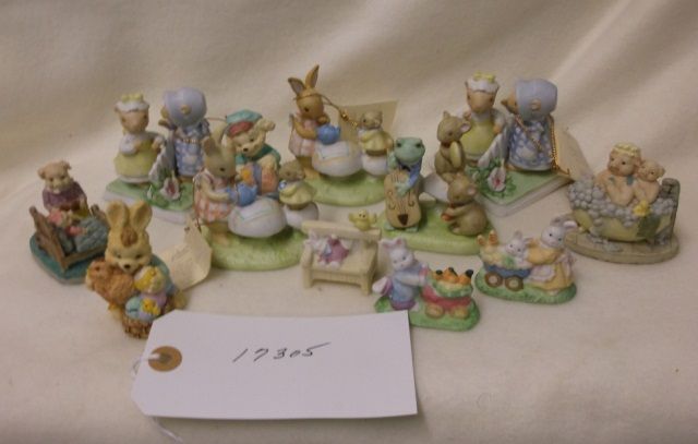 12 Tea Time Tiny Talk Figurines Porcelain