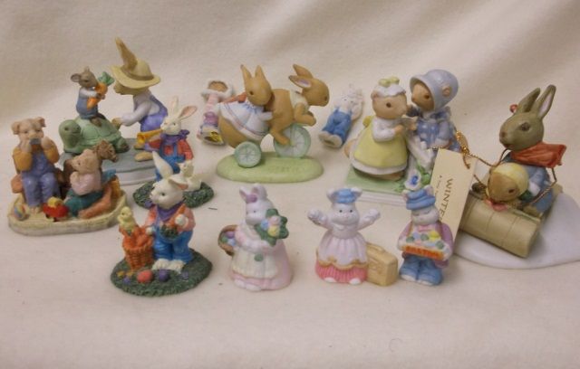 12 Tea Time Tiny Talk Figurines Porcelain