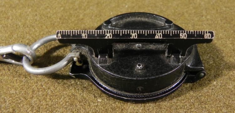 NAZI COMPASS WITH LANYARD & FLIP-UP MEASURE DEVICE- CLK