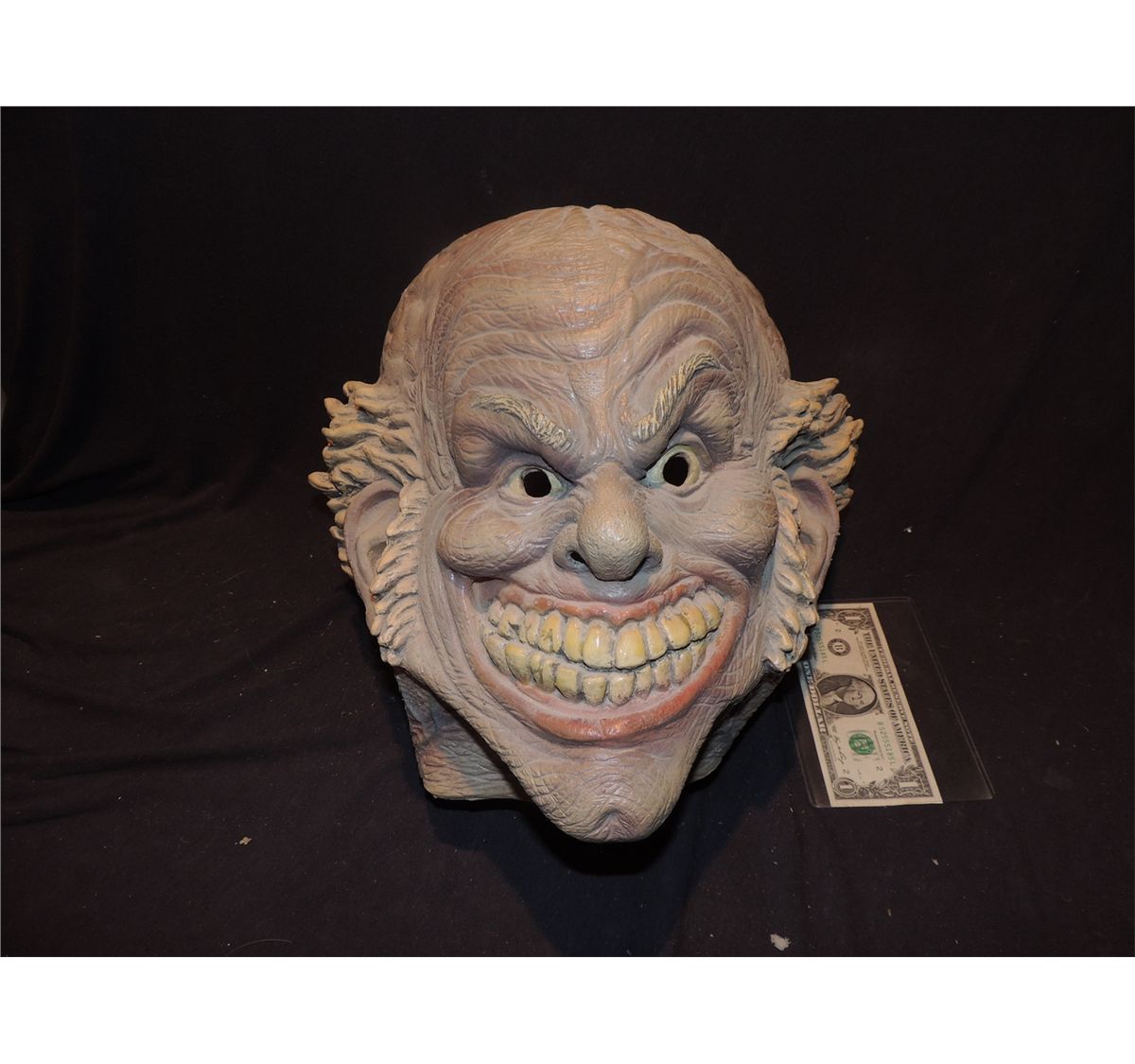 UNIQUE OOAK WEARABLE LATEX MASK OF MAD SCIENTIST HALLOWEEN HAUNT