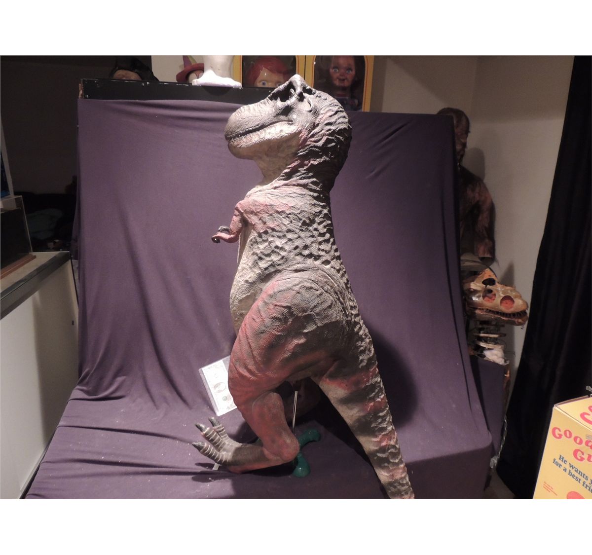 CARNOSAUR T WRECKS DINOSAUR PUPPET JOHN BUECHLER F/X SHOP LIQUIDATION