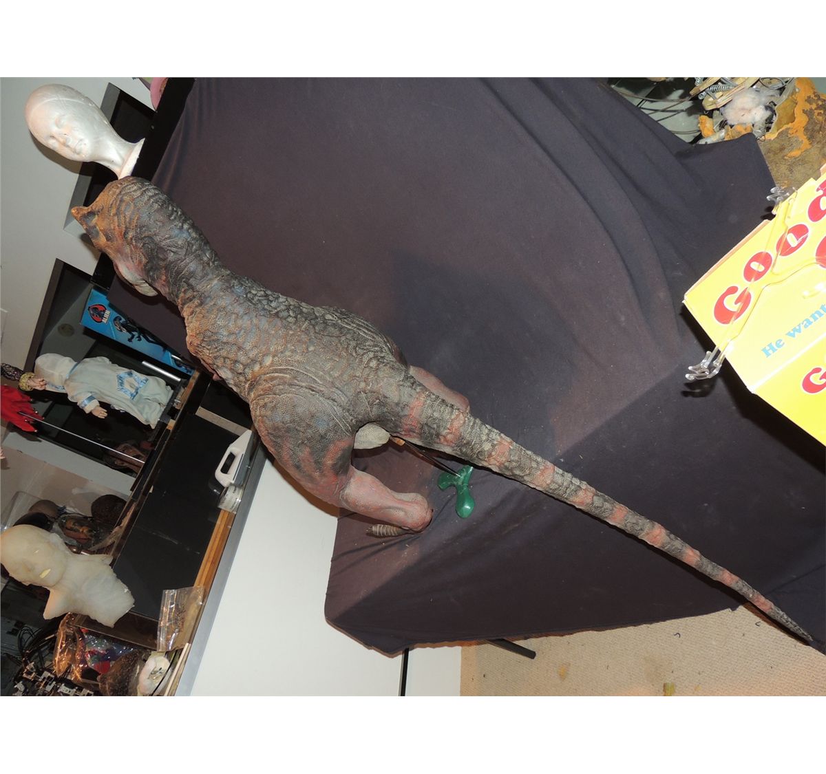 CARNOSAUR T WRECKS DINOSAUR PUPPET JOHN BUECHLER F/X SHOP LIQUIDATION