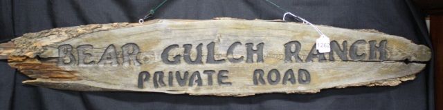 Bear Gulch Vintage Sign