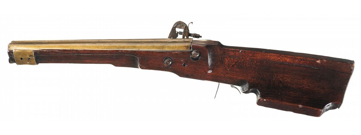 Unmarked Double Barrel Wheel Lock Carbine