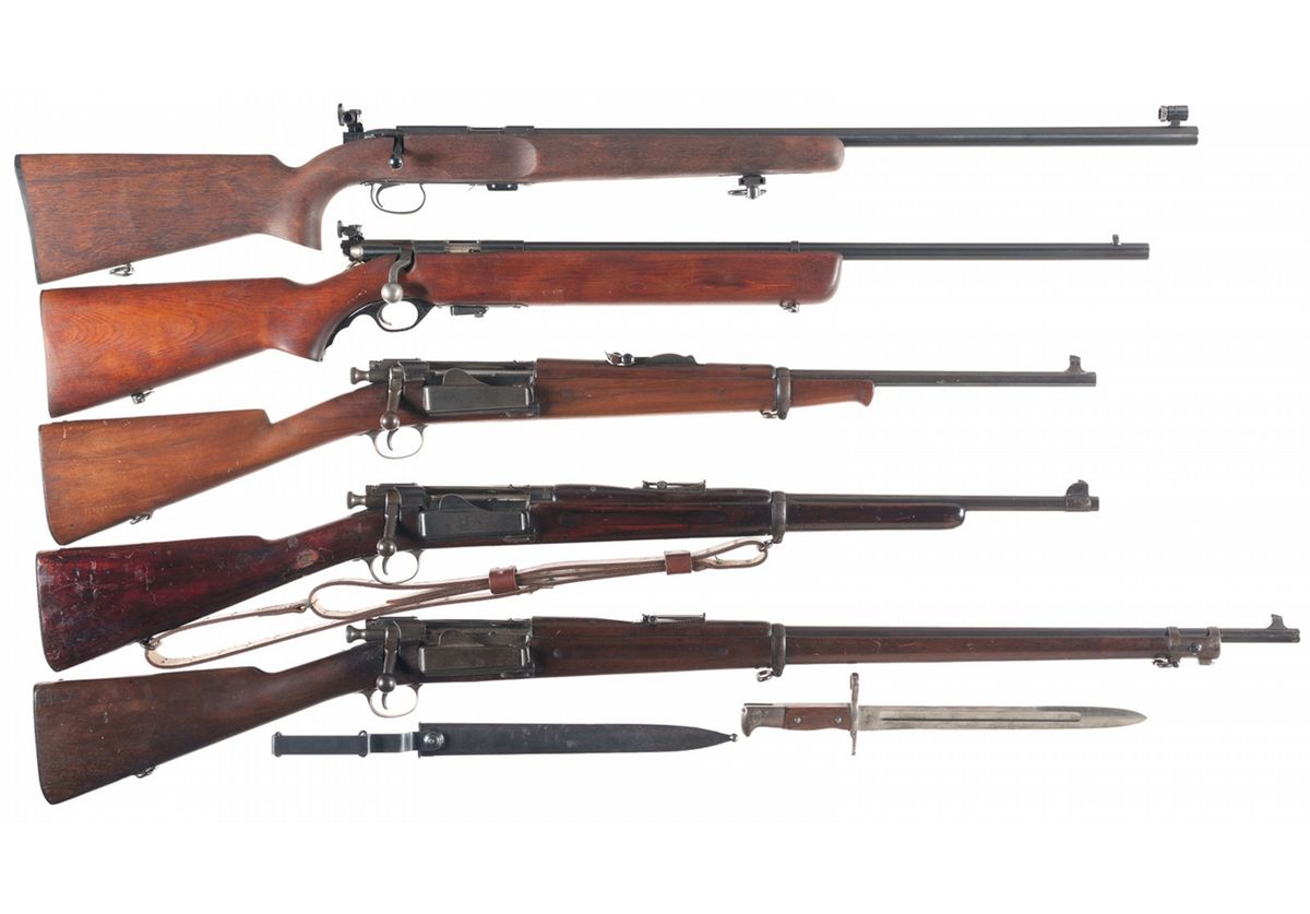 Five Military Bolt Action Rifles