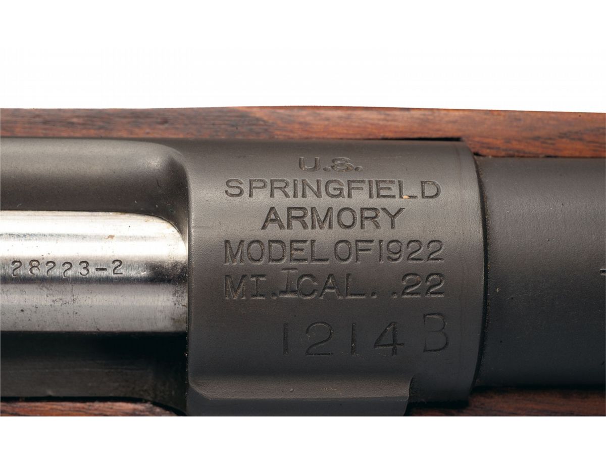 U.S. Springfield Armory Model 1922 M1 Altered to M2 Bolt Action Rifle