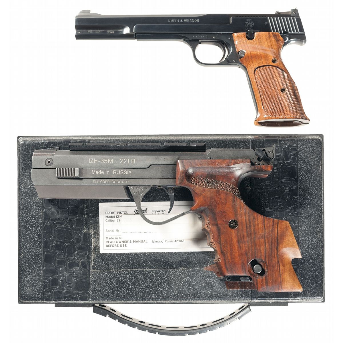 Two Semi-Automatic .22 LR Target Pistols