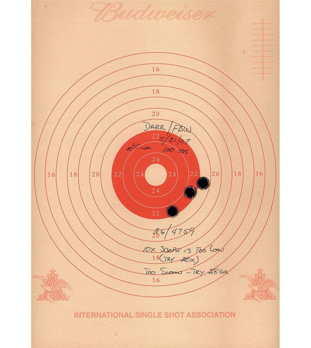 Massive Custom Built Single Shot Falling Block Works Target Rifle with ...