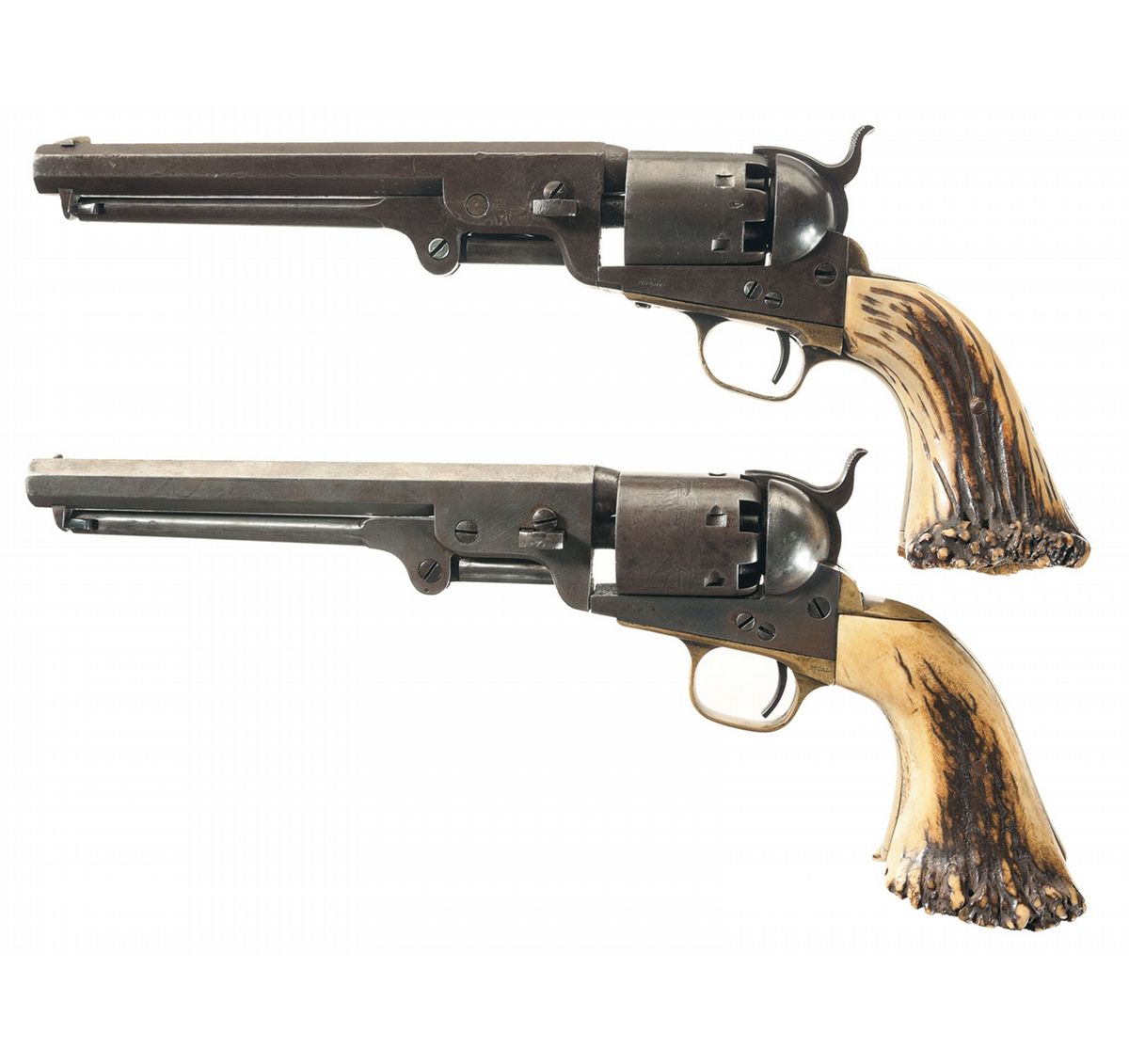 Collector's Lot of Two Colt Model 1851 Navy Percussion Revolvers with ...