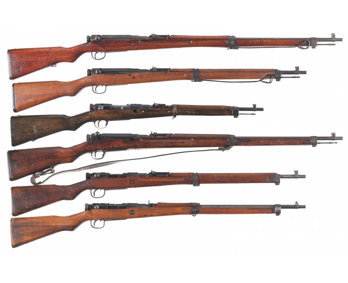 Six Japanese Bolt Action Military Rifles