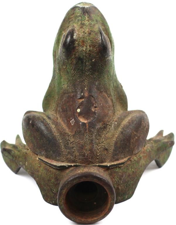 Original cast iron frog yard sprinkler