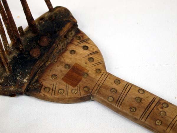 Antique Wooden Flax Heckling Comb