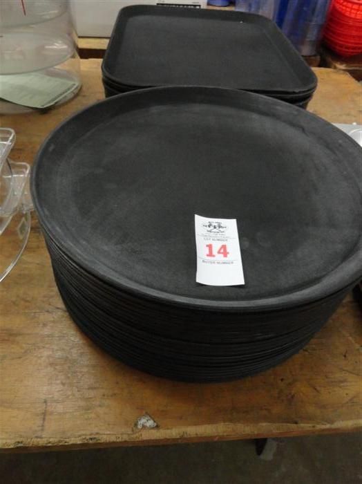 Round Serving Tray Stack