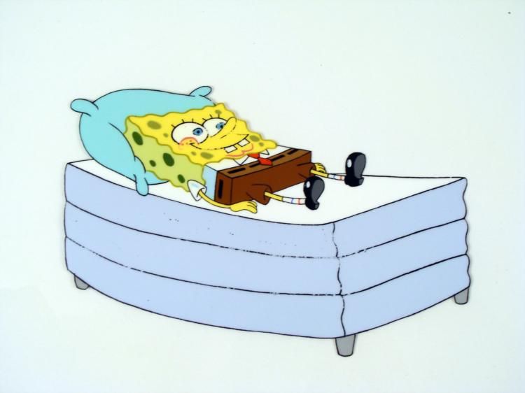 Rest and Relaxation Cel Original Spongebob Animation
