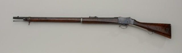 Enfield Model 1887 No. 4 MK I rifle, .450/77 cal., blue finish, wood ...