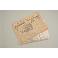 New York Times newspaper dated Monday, December 8, 1941 declaring Japan ...