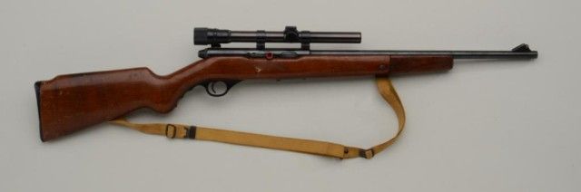 Mossberg Model 152 .22 semi auto rifle with scope. Good to very good ...