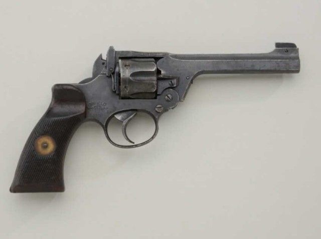 Enfield No. 2 MK I* DA only revolver, hammer spur bobbed, .38 cal., 5 ...