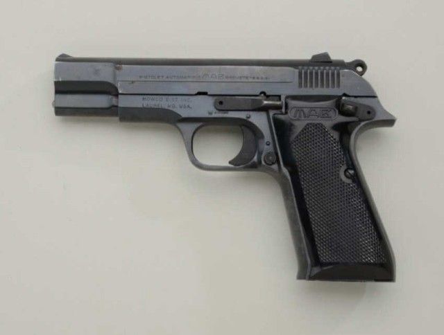 French MAB Model P-15 semi-auto pistol, 9mm cal., no magazine, #611569 ...