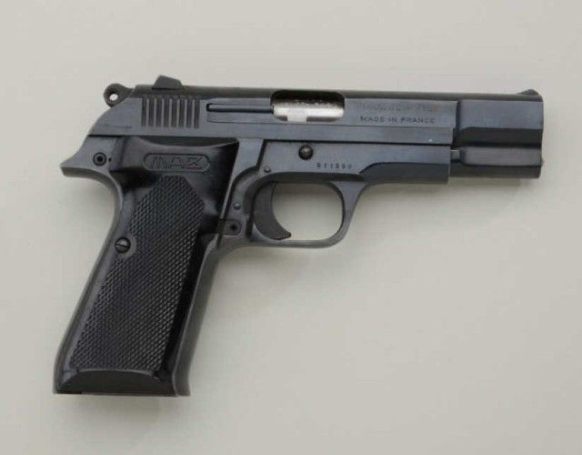 French MAB Model P-15 semi-auto pistol, 9mm cal., no magazine, #611569 ...
