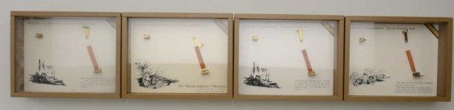 Lot of four original display cases for Colt World War I commemorative ...