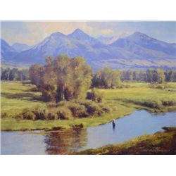 Color print on canvas by noted wildlife artist Mike Stidham entitled ...