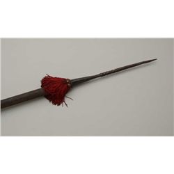 EARLY SPANISH STYLE LANCE OR POLE ARM WITH FORGED SPIKE BLADE CIRCA 15 ...