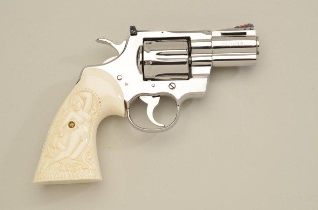 Colt Python DA revolver, .357 cal., 2-1/2” ventilated rib barrel ...
