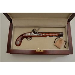 Contemporary Andrew Jackson commemorative cased flintlock pistol marked ...