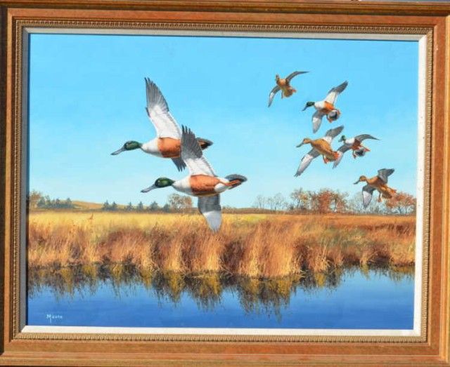 Original oil painting on artist board signed lower left Maas . David ...