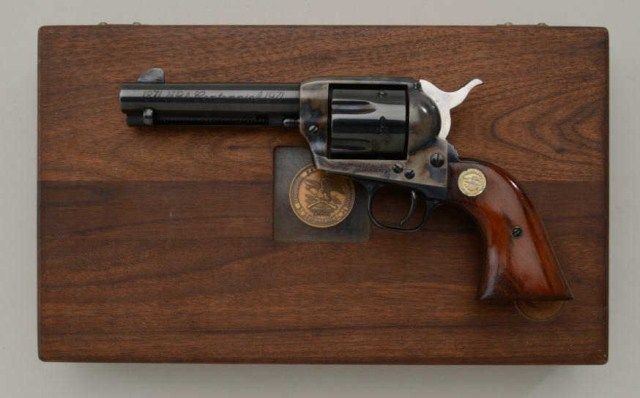 Colt NRA Centennial (1871-1971) SAA revolver, .45 cal., 4-3/4” barrel ...