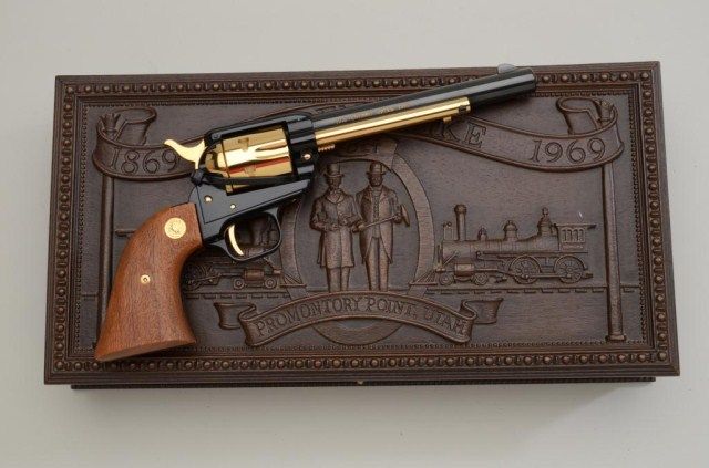 Colt Frontier Scout Golden Spike Commemorative (1869-1969) revolver ...