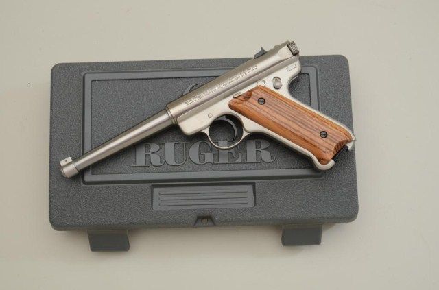 Ruger MK II semi-auto pistol, .22LR cal., 7-1/2” barrel, stainless ...