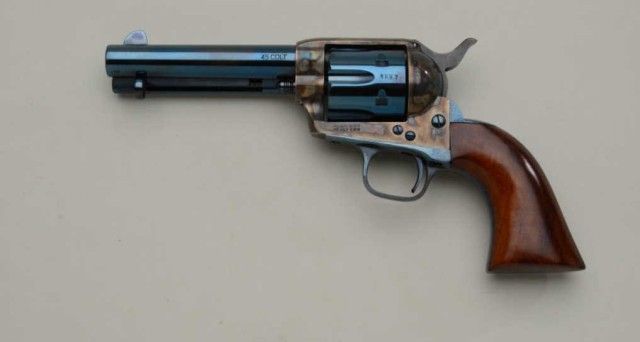 Italian-made Cimarron copy of a Colt SAA revolver, .45 cal., 4-3/4 ...