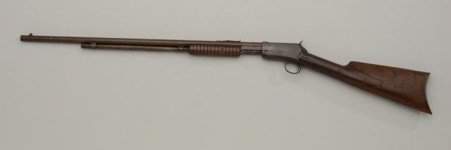 Winchester Model 90 rifle receiver with a Remington Model 510 pump ...