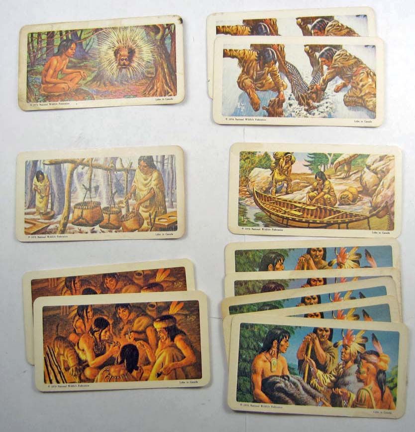 LOT OF 49 VINTAGE INDIANS OF CANADA RED ROSE TEA CARDS