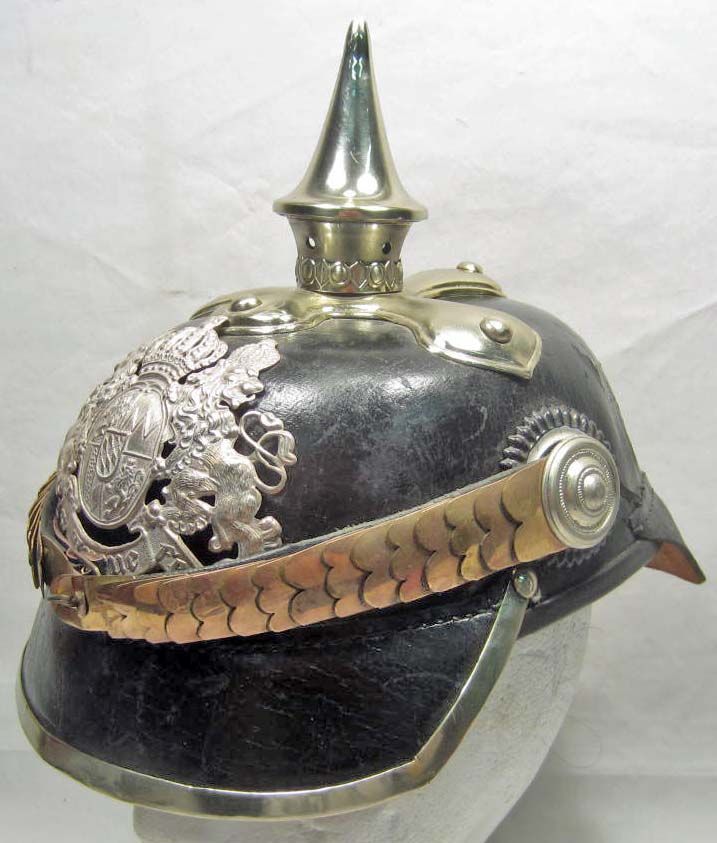 IMPERIAL GERMAN BAVARIAN OFFICERS SPIKE HELMET