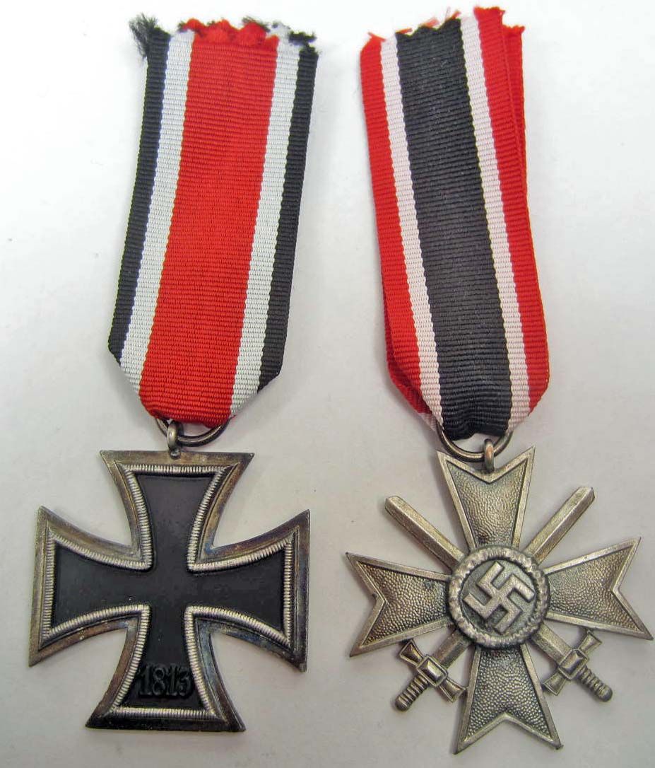 LOT OF 2 GERMAN NAZI MEDALS W/ RIBBONS