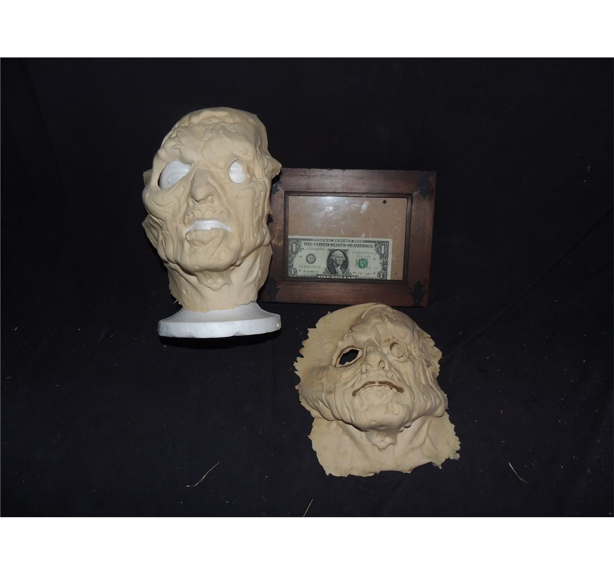 RETURN OF THE LIVING DEAD ROTTEN ZOMBIE FACE APPLIANCES LOT OF 2 NO ...
