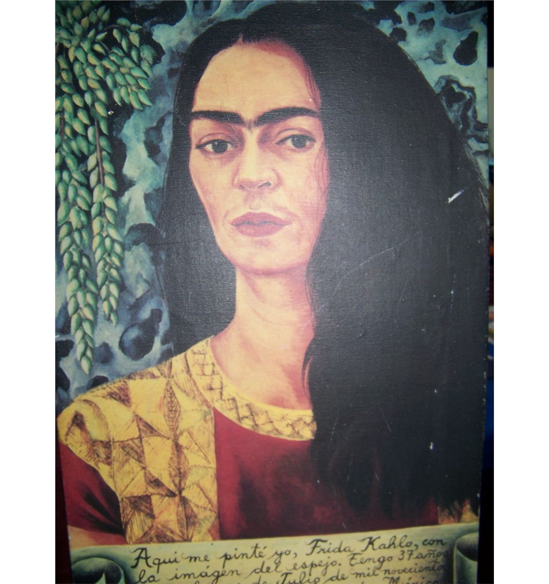 FREDA KAHLO SELF PORTRAIT, FINE ART REPRODUCTION ON CANVAS