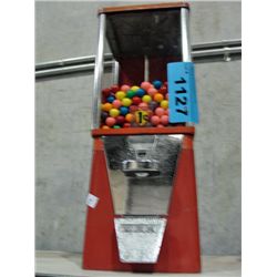 oak one cent bubble gum machine