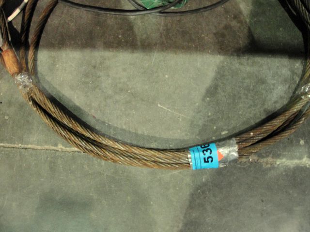 Braided steel cable line