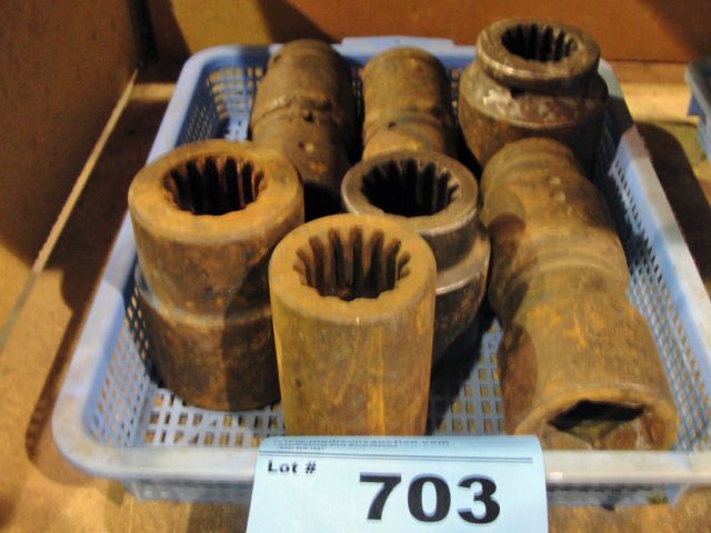 Blue basket of heavy duty sockets