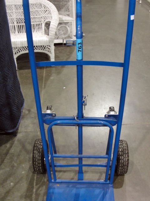 Blue metal furniture dolly