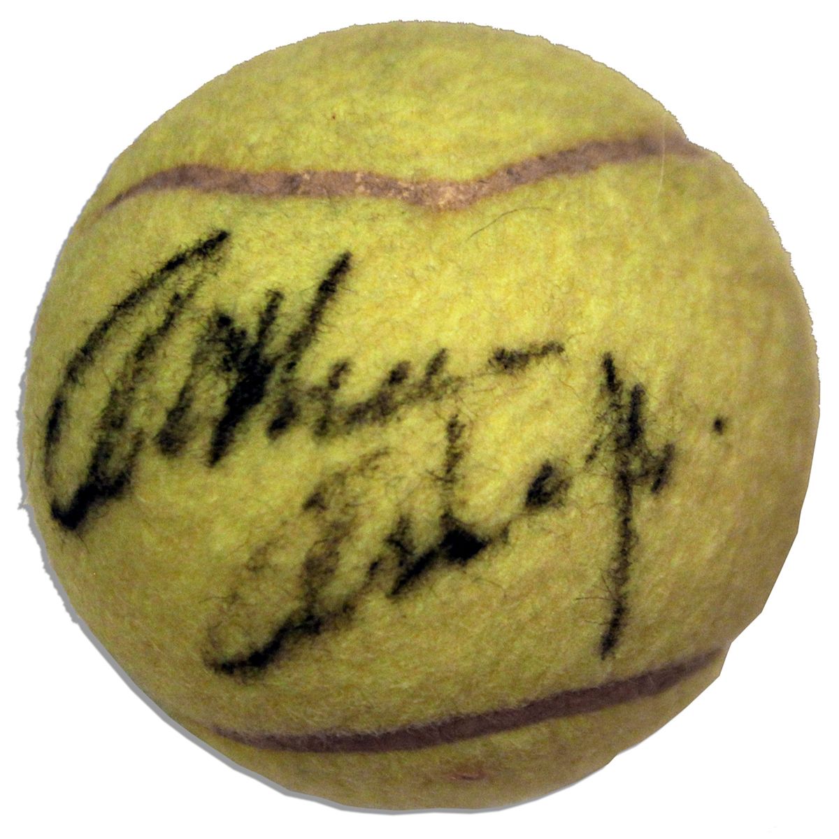 Arthur Ashe Tennis Ball Signed