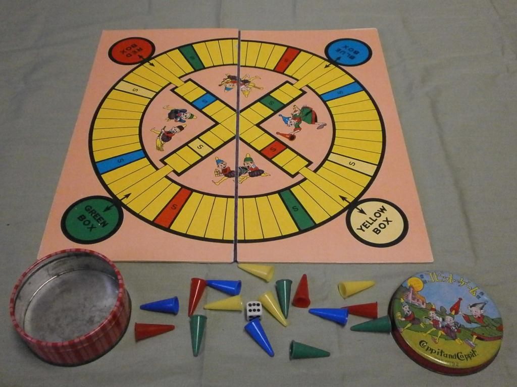 Coppit & Cappit Vintage Board Game w/Tin
